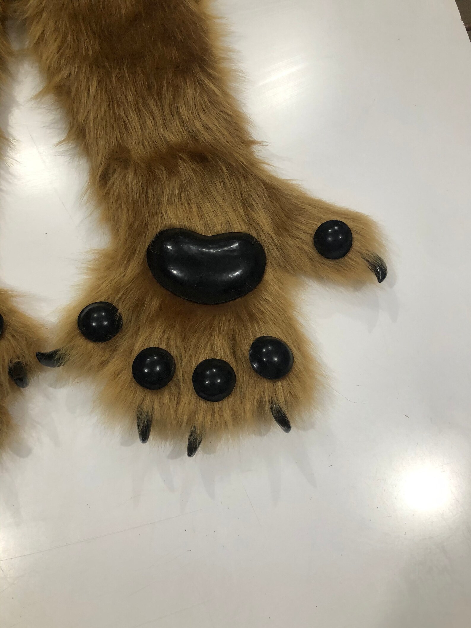 Brown Fursuit Paws Silicone Monster Pawpads and Claws With | Etsy