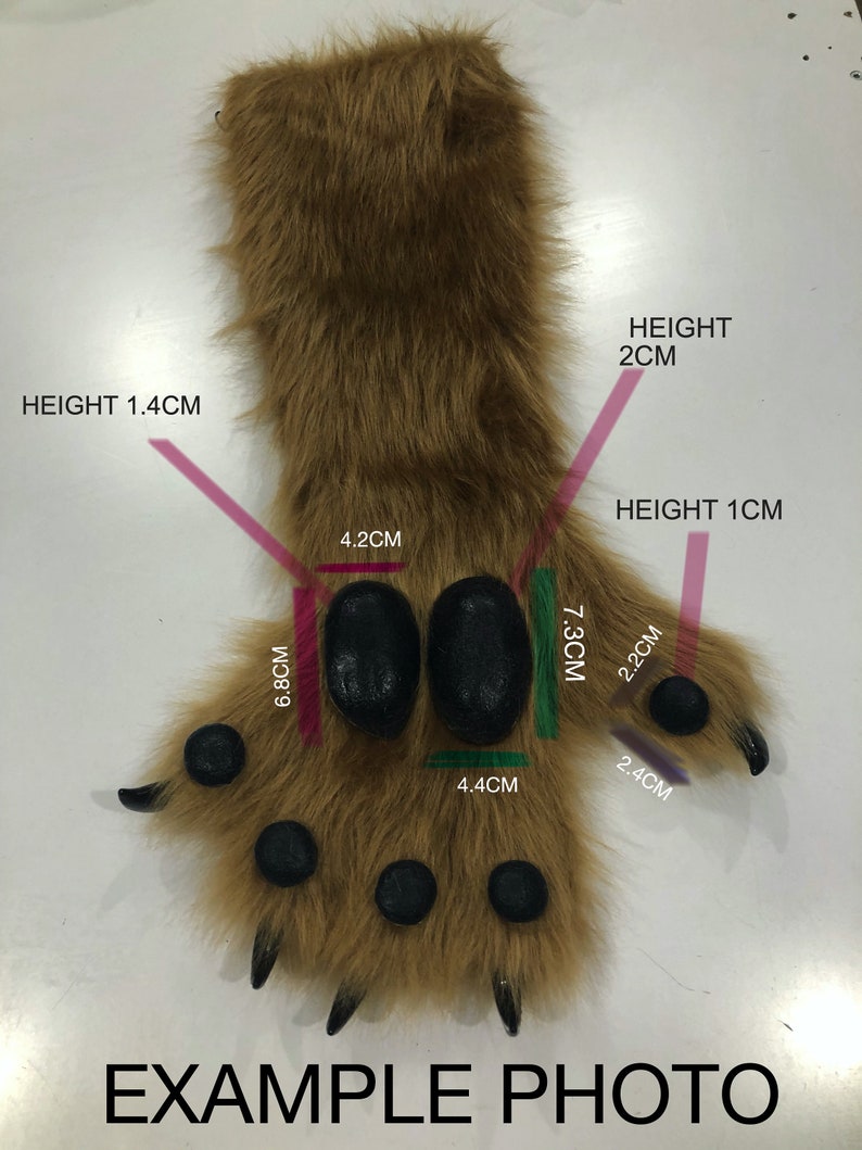 Silicone PANDA Paw Pads Easy to Glue for Your Fursuit or - Etsy