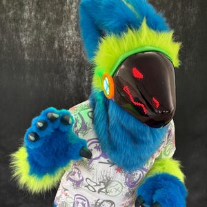 UV Colorfull Protogen Mini Partial Fursuit! - Etsy