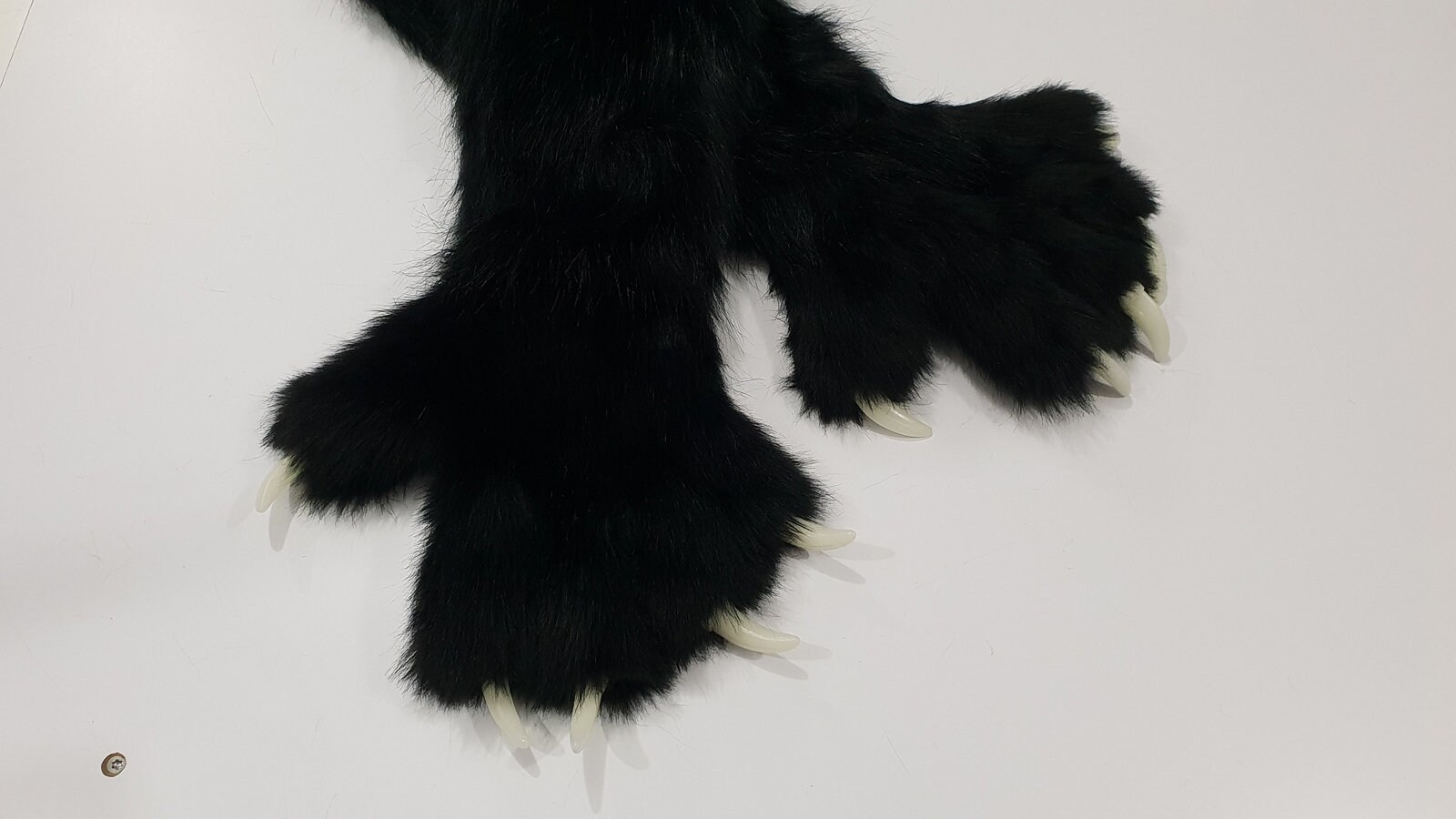 Black Fursuit Paws Silicone Anthro Pawpads and Claws With | Etsy