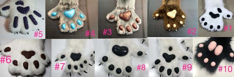 CUSTOM Fox Airbrushed Fursuit Paws with tail silicone | Etsy