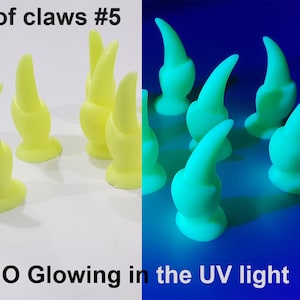 Set of 10x #12 Resin Real Claws for Your Costume! , Canine Feline, Fox ...