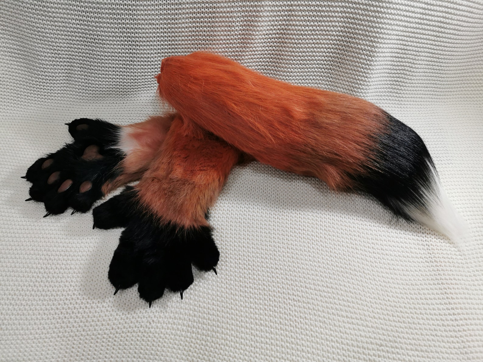 Set Feet Paws, Hand Paws and Tail With Pads and Claws Custom! Like ...