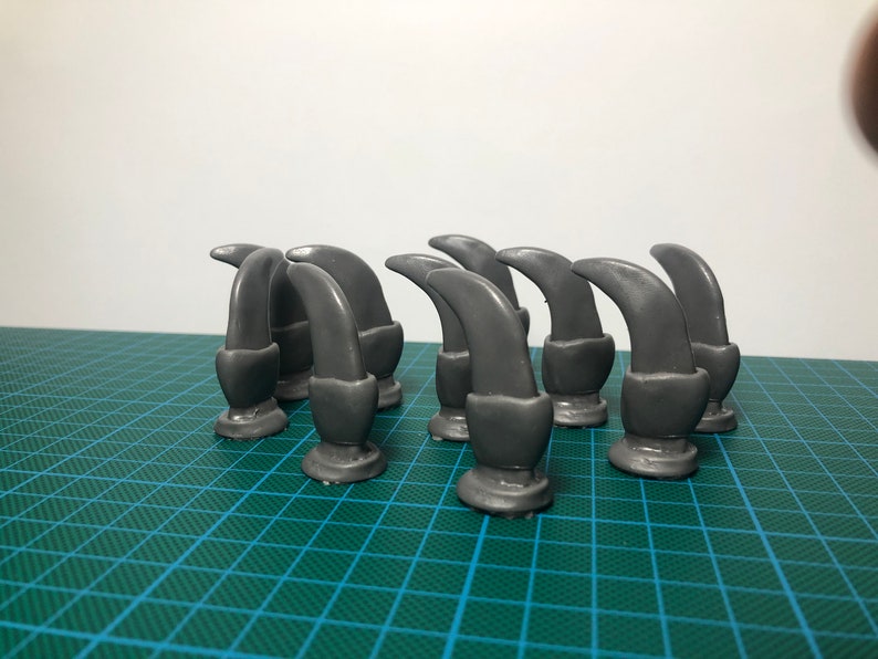Set of 10x #12 Resin Real Claws for Your Costume! , Canine Feline, Fox ...