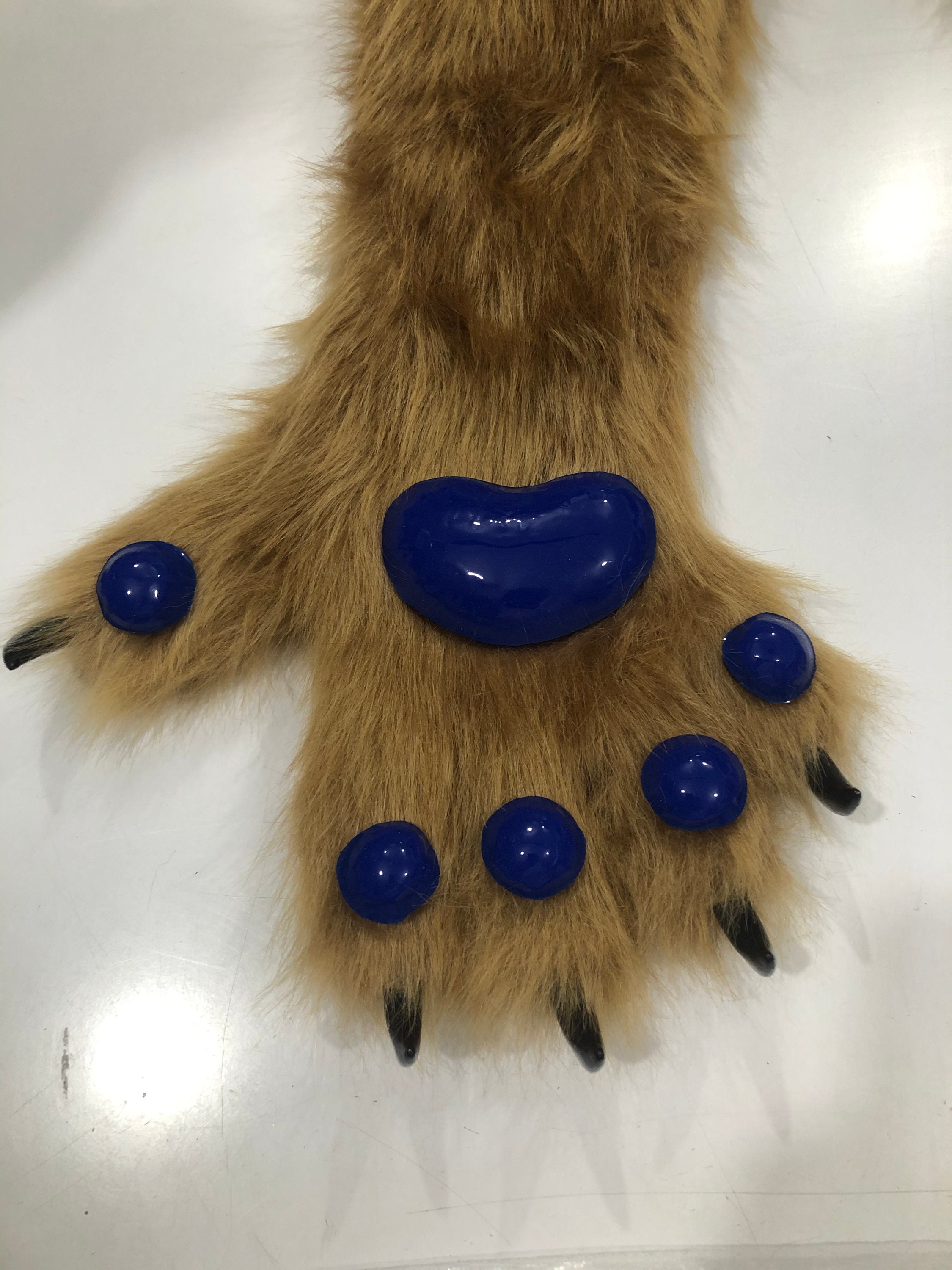 Brown Fursuit Paws Silicone Monster Pawpads and Claws With | Etsy