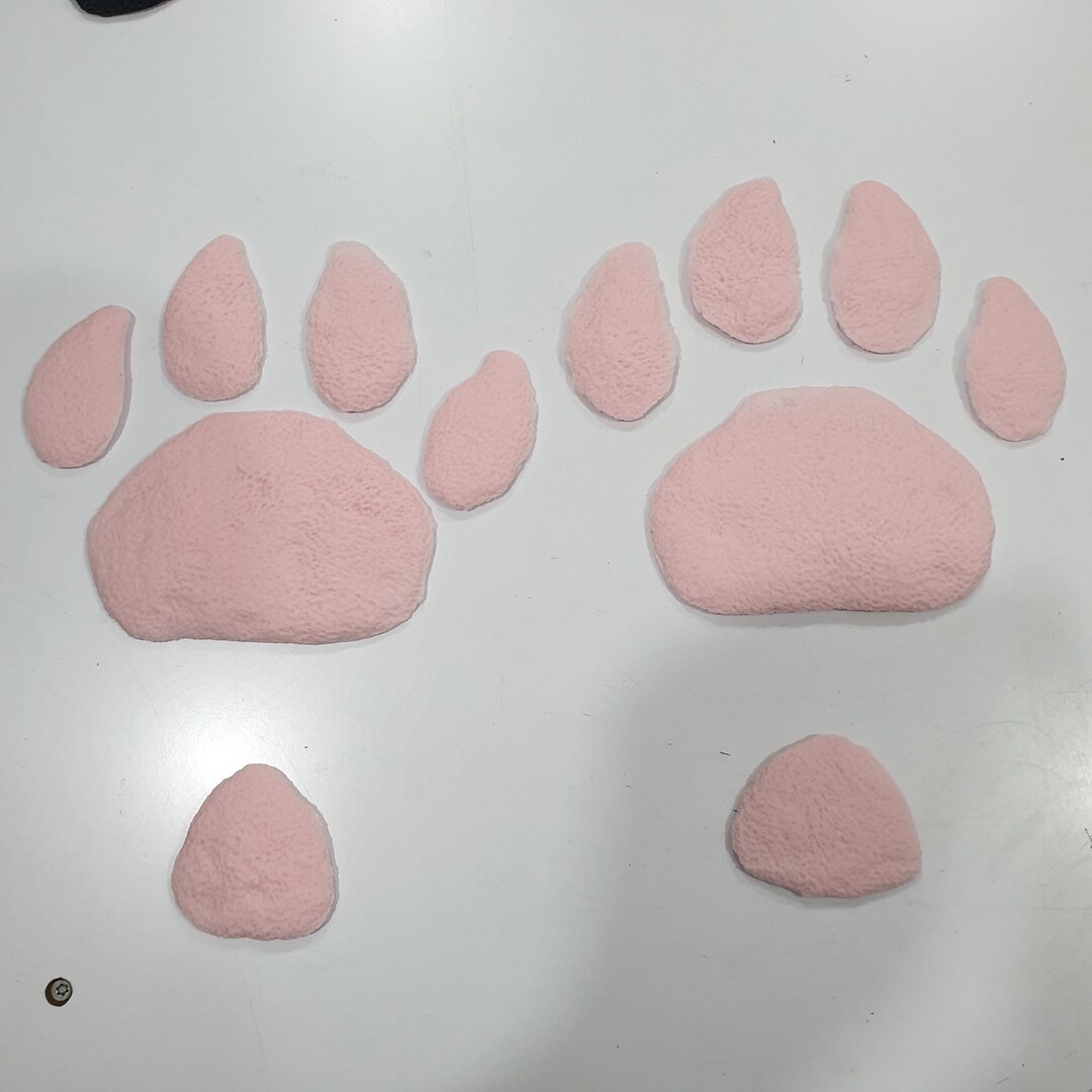 Silicone Feet Pads Canine Feline Paw Pads Cat Wolf Toony Easy to Glue ...