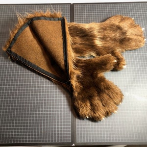Brown Fursuit Paws + Silicone Anthro Pawpads and Claws With Custom ...