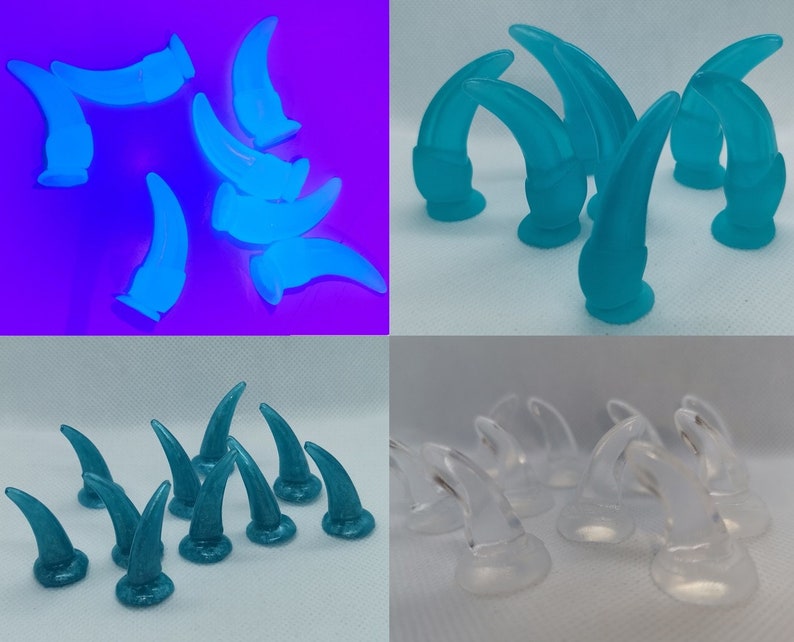Set of 10x #12 Resin Real Claws for Your Costume! , Canine Feline, Fox ...