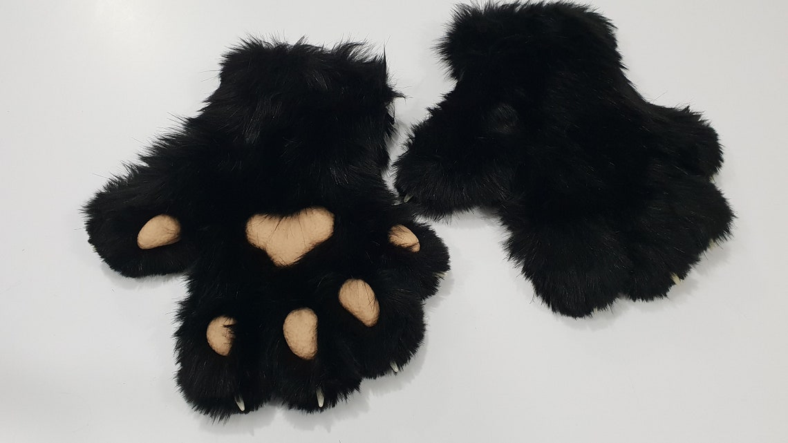 Short Custom Fursuit Paws Silicone Pawpads and Claws Real | Etsy