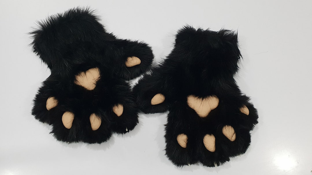 Short Custom Fursuit Paws + Silicone Pawpads and Claws! Real Like ...