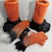Set Feet Paws, Hand Paws and Tail With Pads and Claws Custom Like ...
