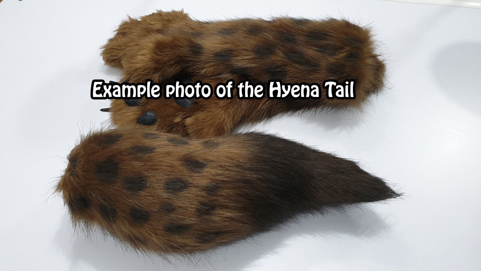 Hyena Custom Colors Fursuit Tail 44cm 17'' Long High Density Luxury ...