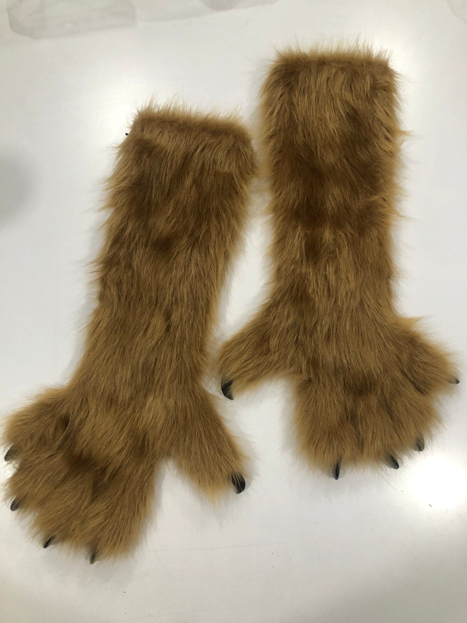 Brown Fursuit Paws Silicone Monster Pawpads and Claws With | Etsy