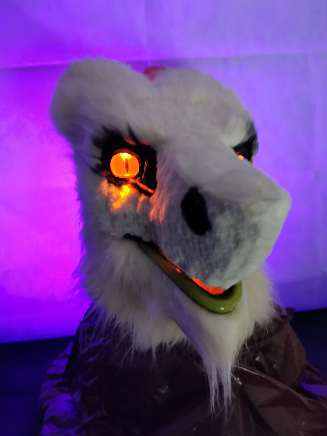 Almost Partial Sergal Head Ready to Ship With Handpaws and Tail 3D Eyes ...