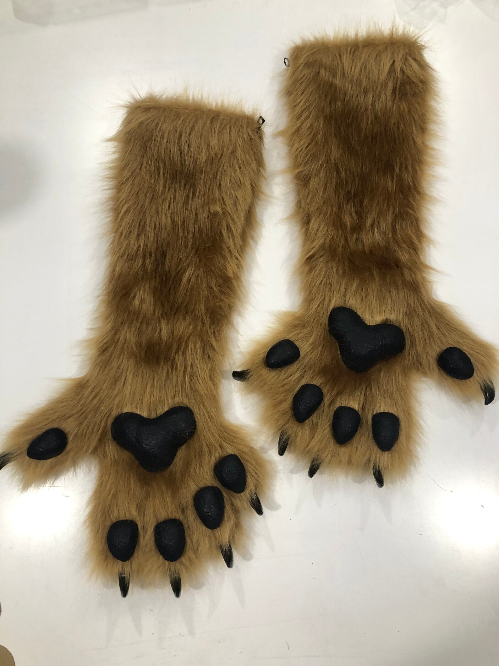 Brown Fursuit Paws Silicone THICK K9 Pawpads and Claws With | Etsy