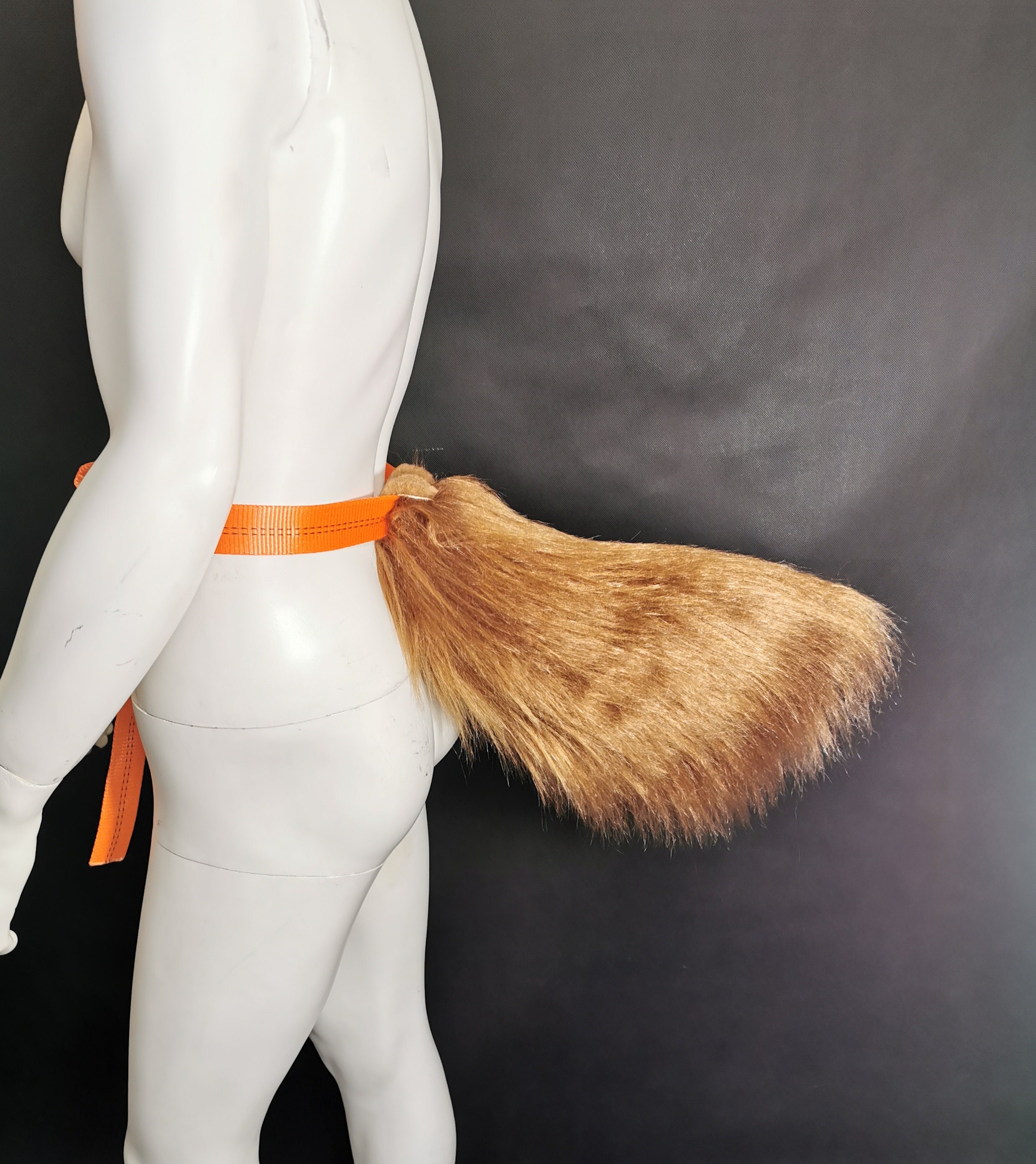 Short Custom Colors Fursuit Tail 44cm 17'' Long High Density Luxury ...
