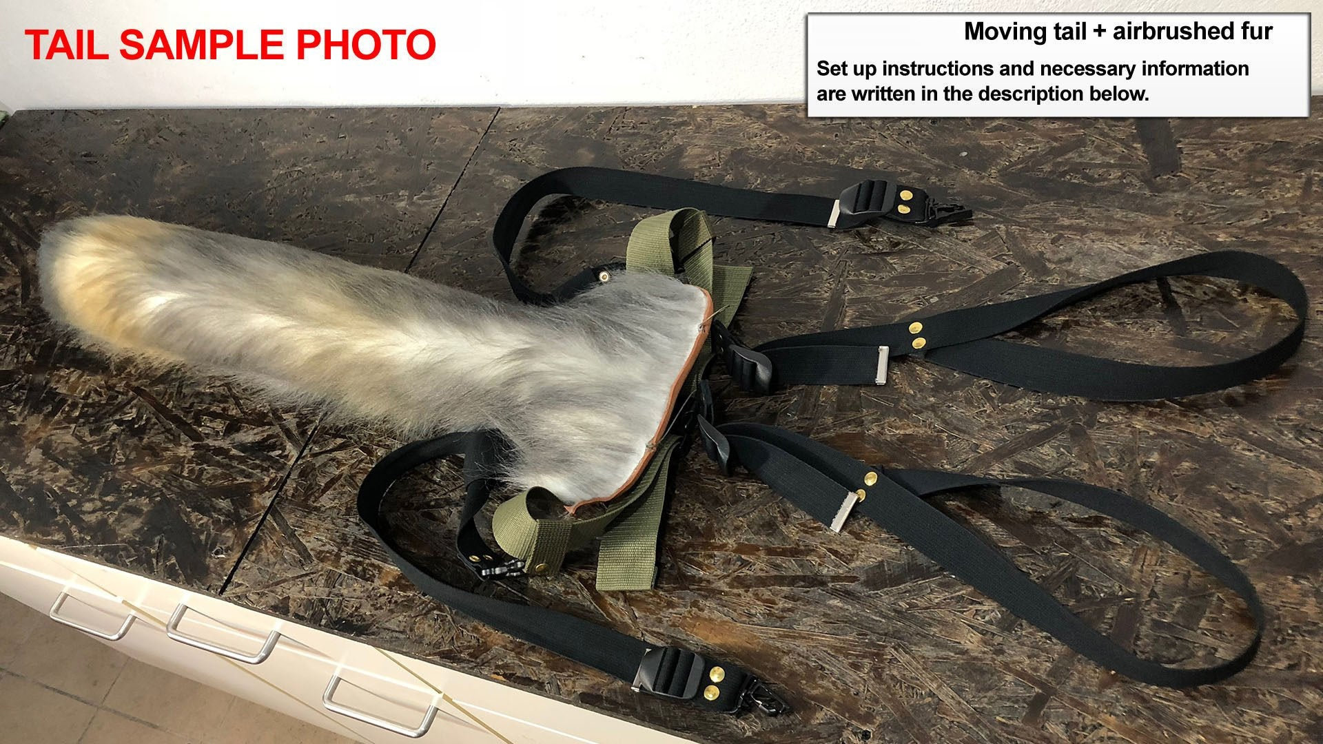 Moving Tail Fursuit Prosthetic Custom 123 Colour Fur / - Etsy Australia