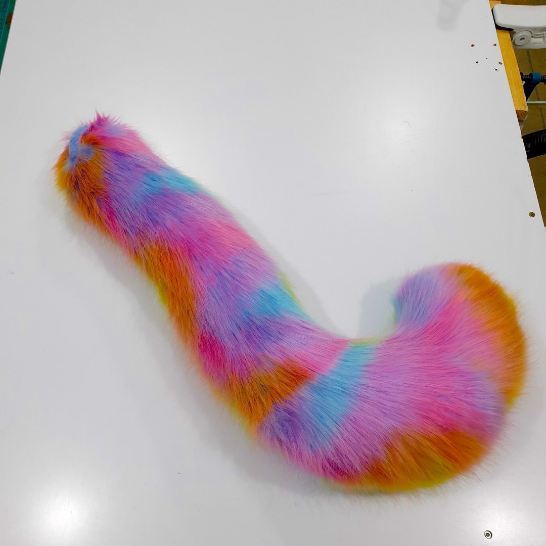 150 Colors Cat Leopard Feline Fursuit Tail 37'' Long High Density ...