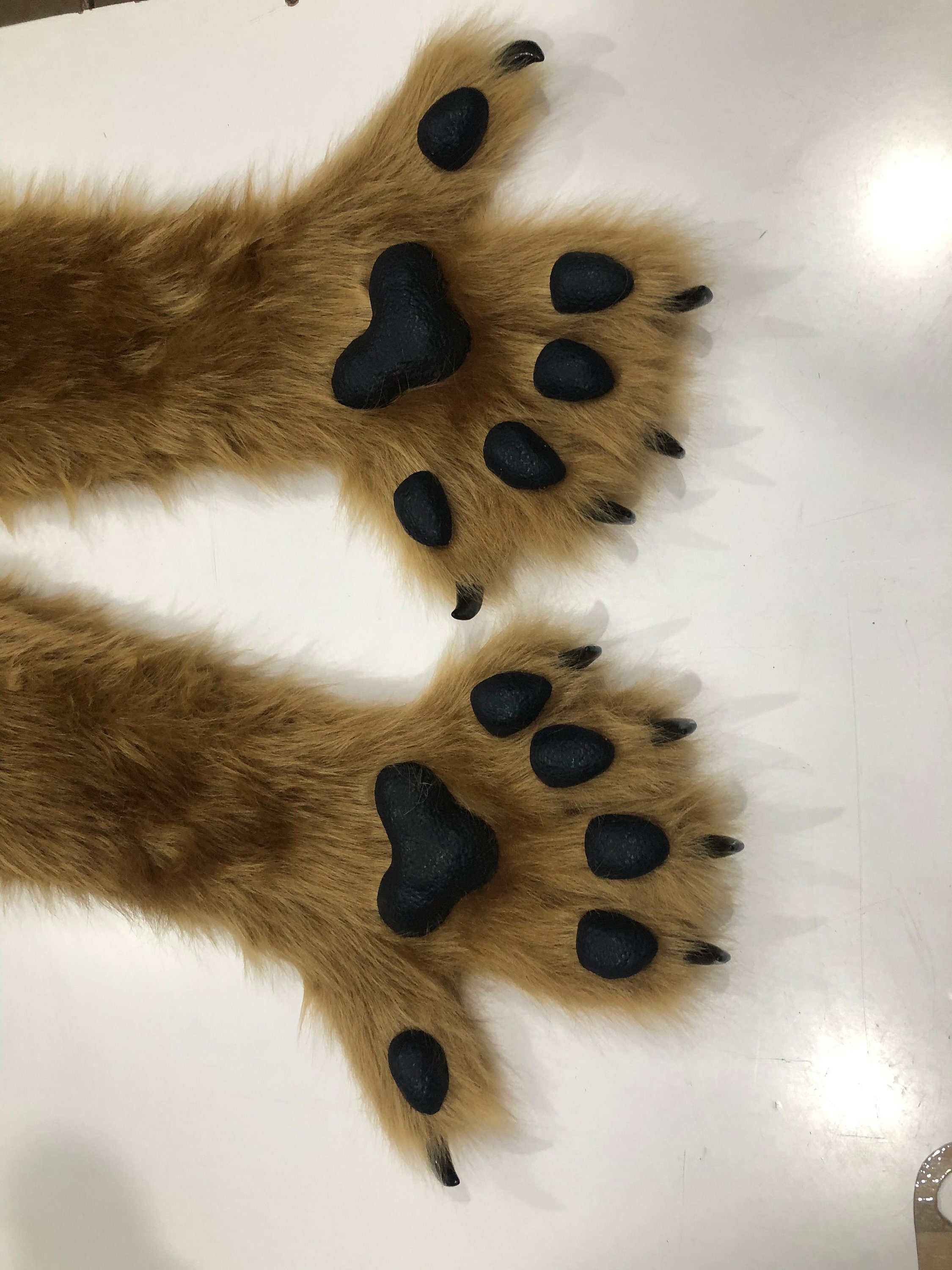 Brown Fursuit Paws Silicone THICK K9 Pawpads and Claws With - Etsy