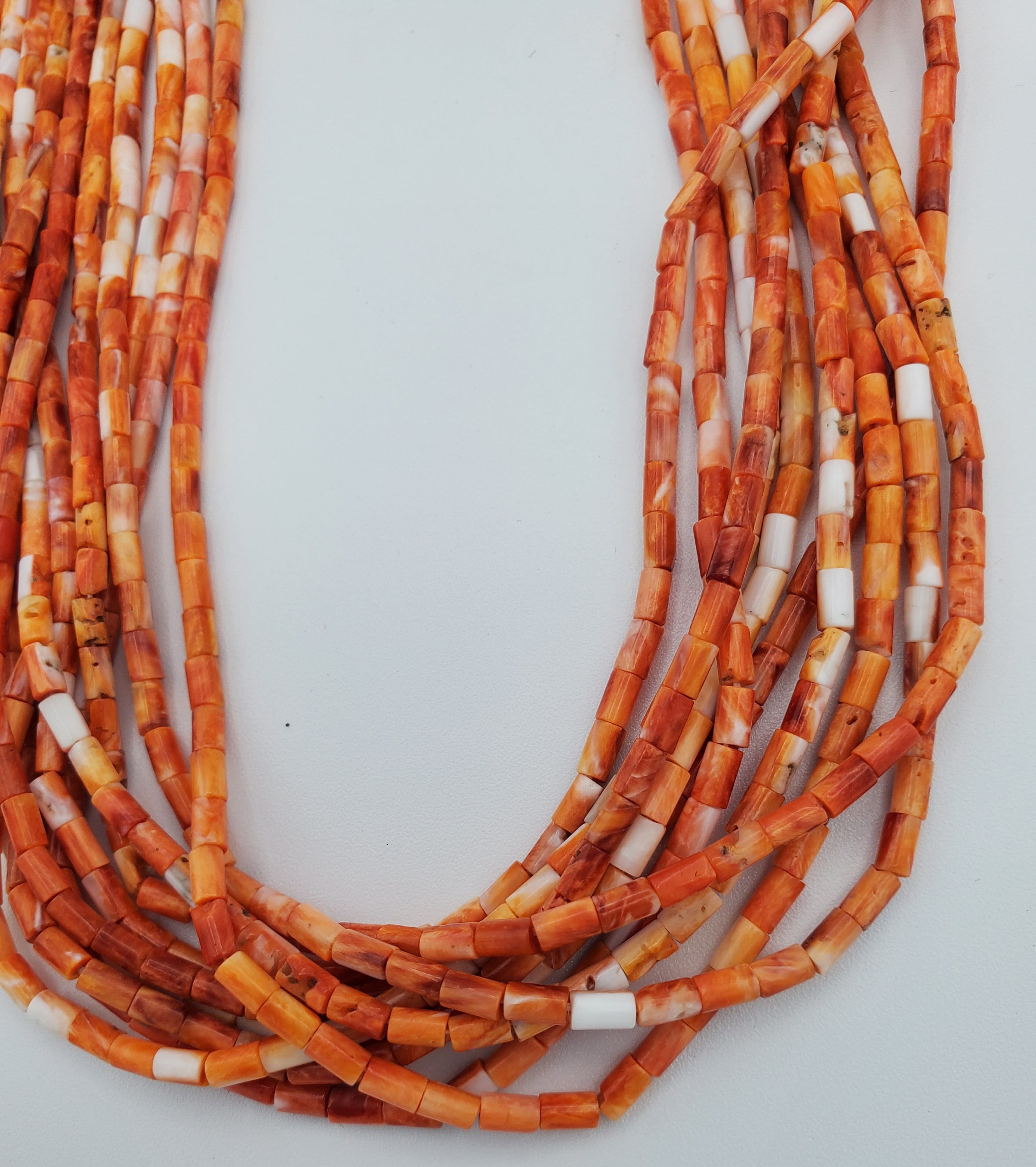 FABULOUS 10 Strand Spiny Oyster Shell Necklace - Etsy