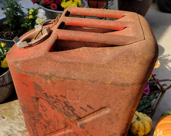 Vintage Blitz 5-gallon Metal Gas Can - USMC 20–5-79 Jerry Can - Screw ...