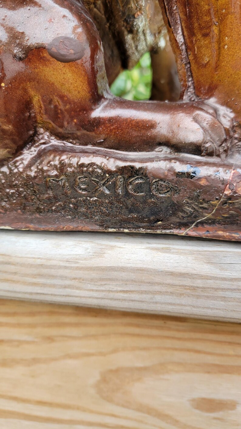 Vintage Plaster Boxer Bulldog Dog Statue Made in Mexico - Etsy