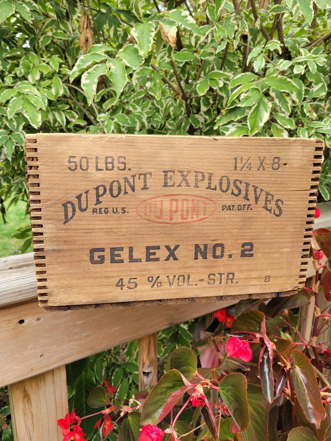 Vintage Dupont Explosives Wood Crate Gelex No 2 - Etsy