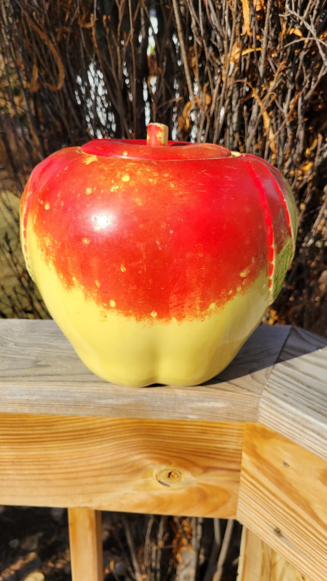 Vintage Hull Pottery Blushing Apple Ceramic Cookie Jar - Etsy
