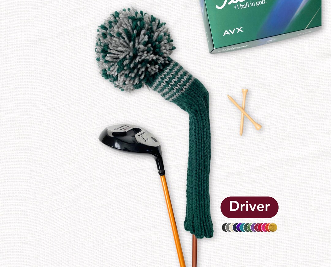 Knit Driver Cover With Custom Stripes; Knit Headcover Knit Golf Club ...