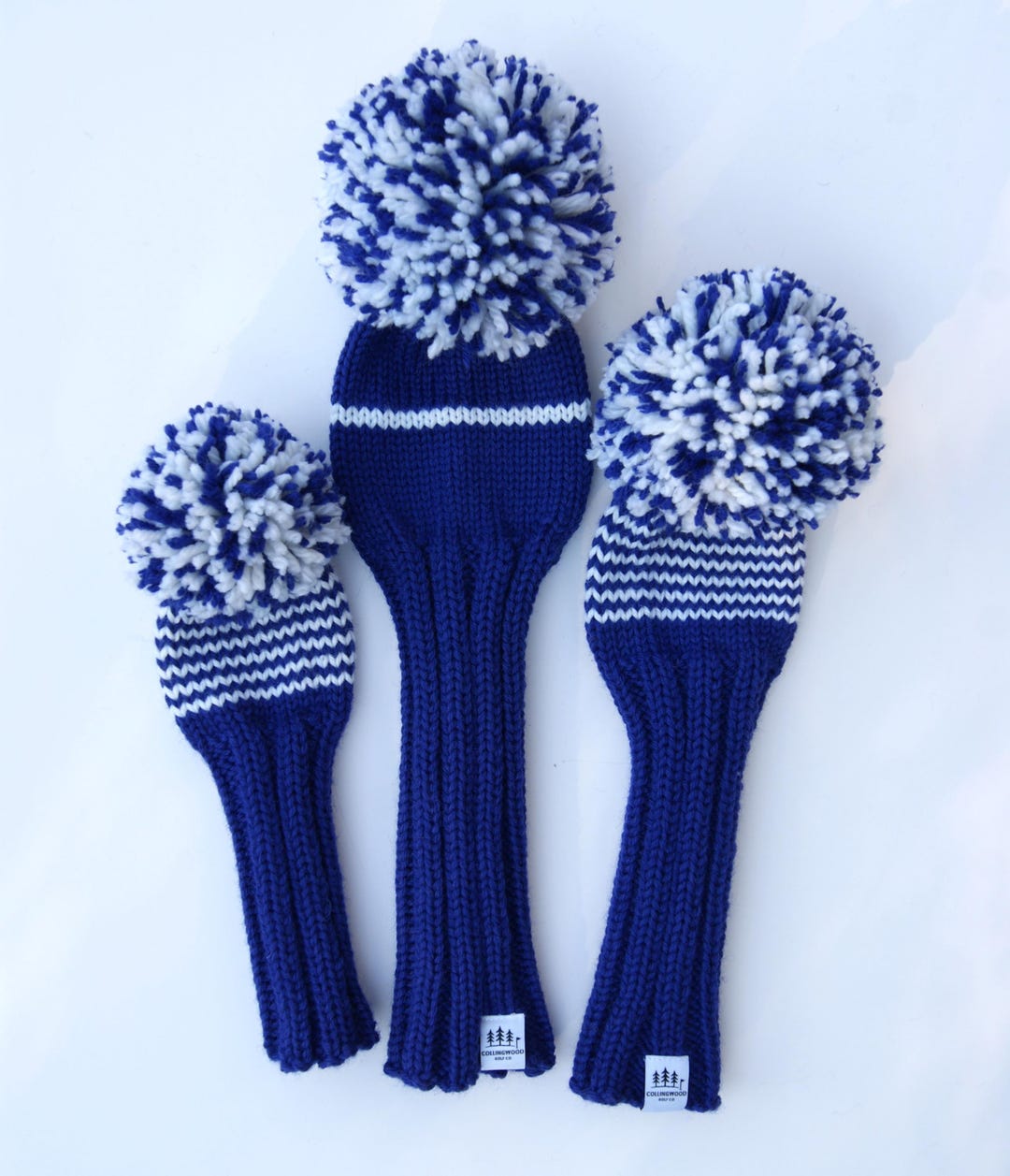 Custom Set of 3 Knit Golf Club Covers Knit Headcover Driver Cover 3 ...
