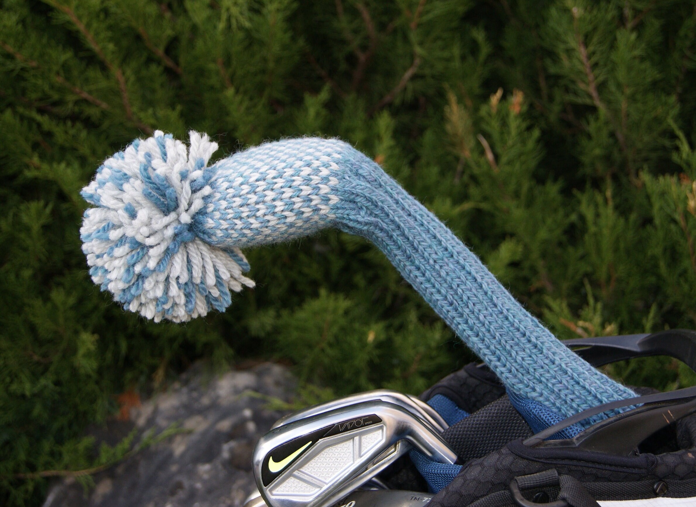 Custom Knit Driver Cover Check Pattern Knit Driver Headcover Golf Head ...
