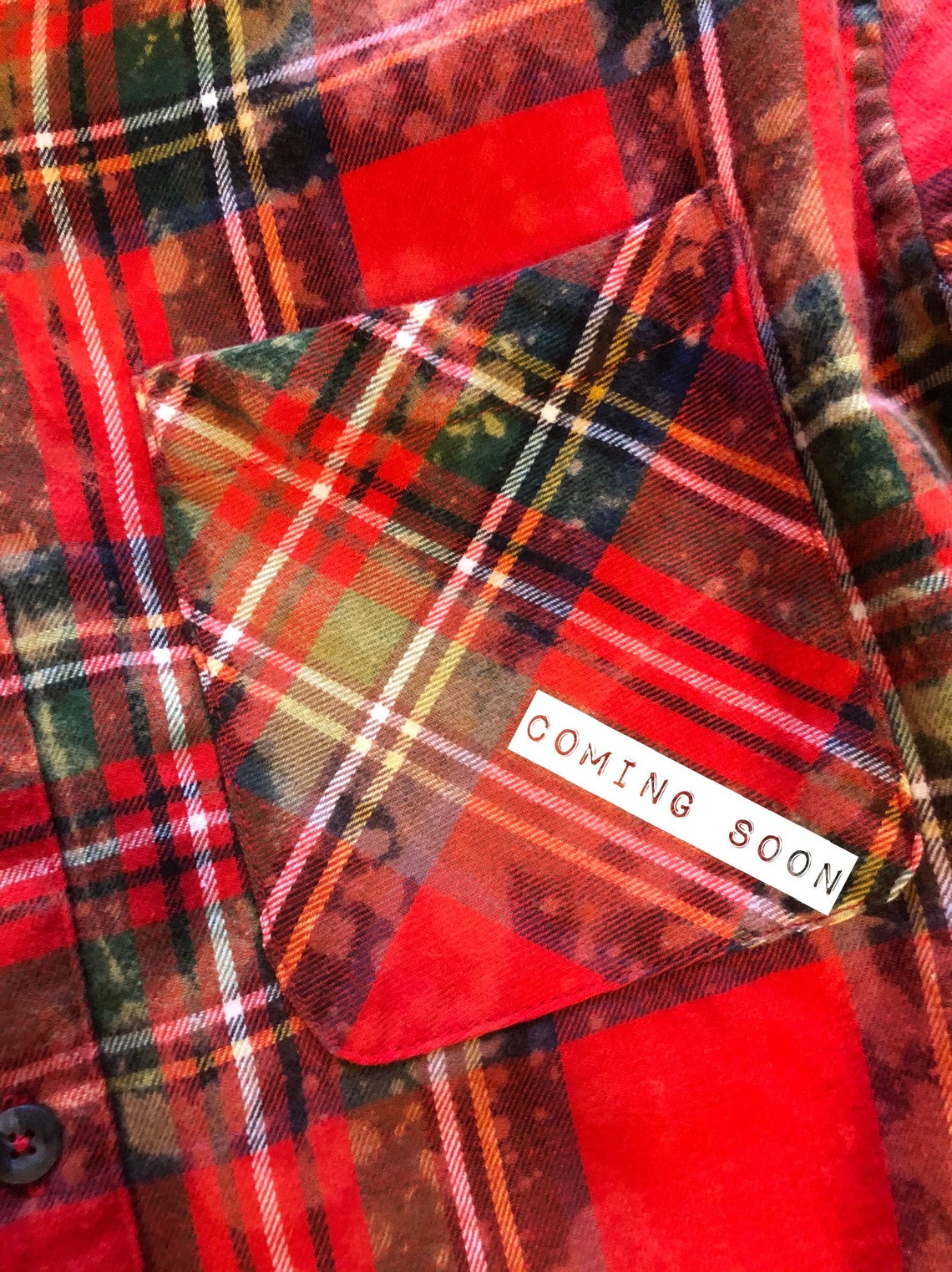 Special Edition Distressed Bleached Flannel Shirt / Bleached - Etsy