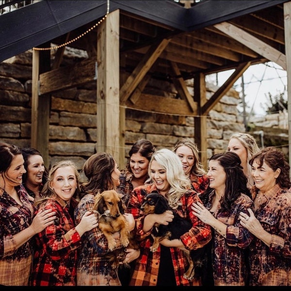 Bridesmaid Flannels - Etsy