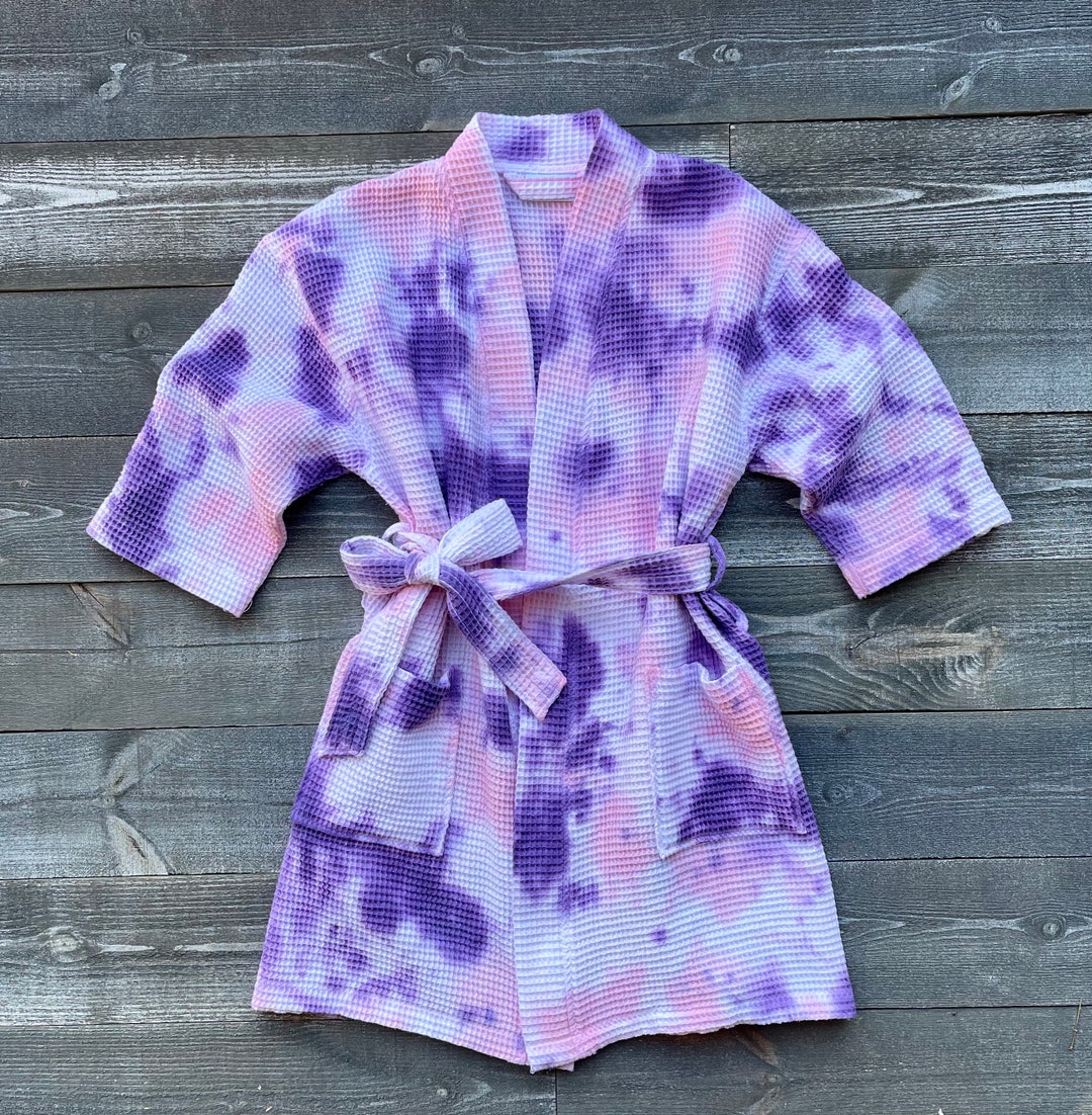 Tie-dye Spa Robe / Tie-dye Kimono / Tie Dye Robe / Mother's Day Gift ...