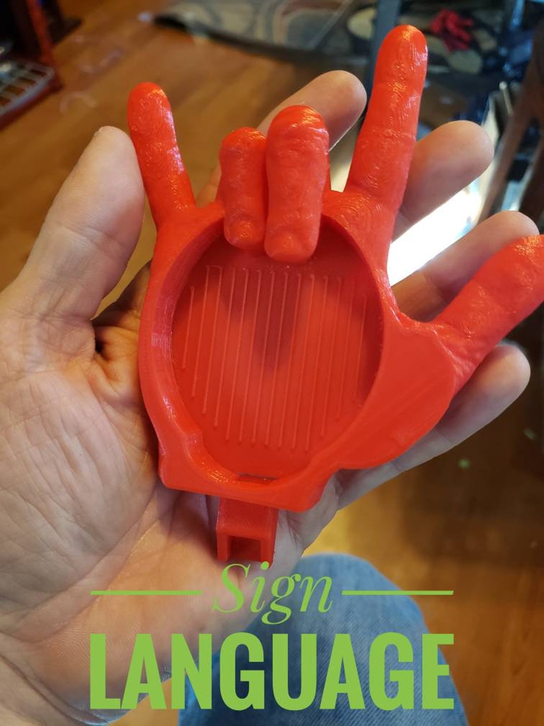 Sign Language "i Love You" Shaped Diamond Painting Tray - Etsy