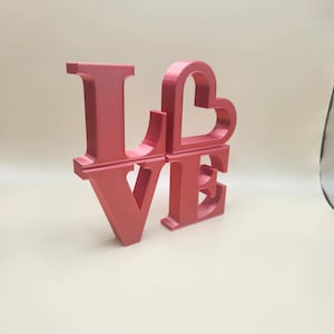LOVE Display Sign 3D Printed - Etsy