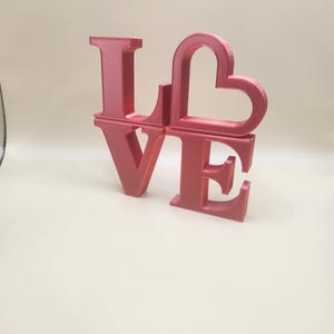 LOVE Display Sign 3D Printed - Etsy