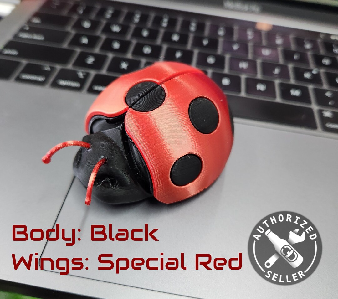Cute Ladybug Articulated Fidget Stress and Anxiety Relief - Etsy UK
