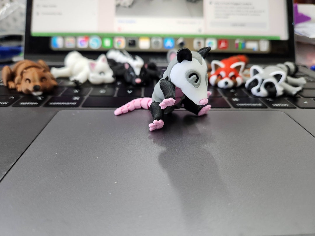 Cute Fidget Opossum Articulated | Stress and Anxiety Relief - Etsy