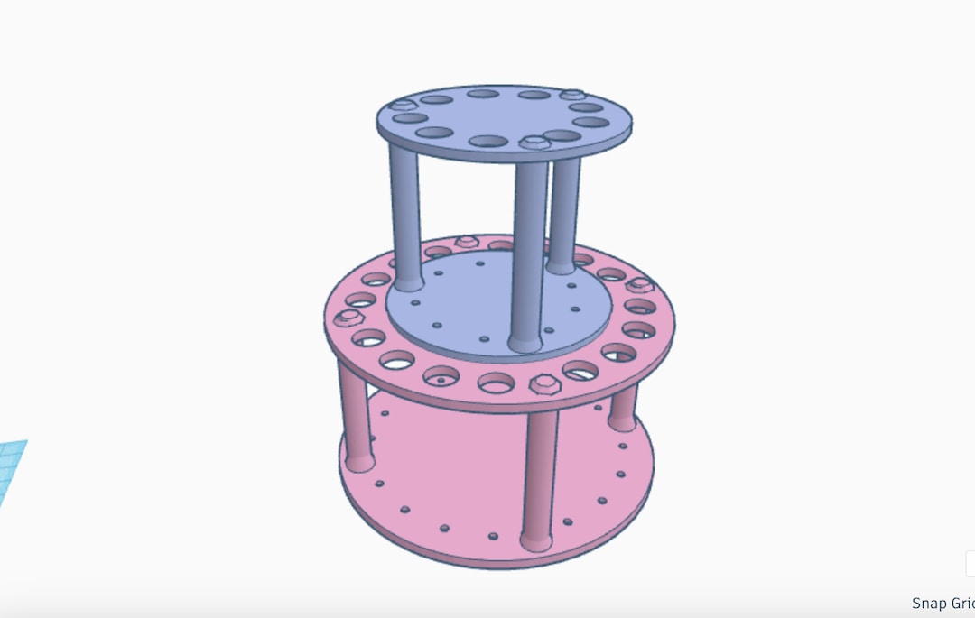 Stackable Circle Pen Stand/pen Cradle - Large Holds 16 Pens and Small ...