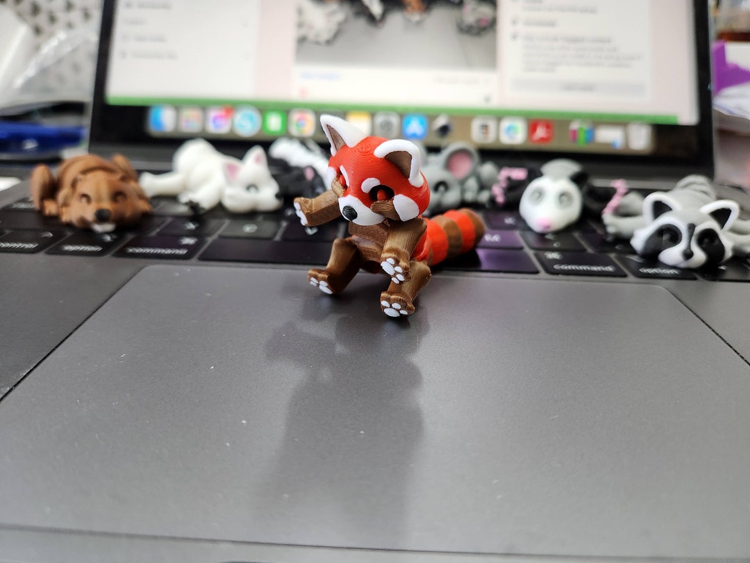 Cute Fidget Red Panda Articulated Stress and Anxiety Relief - Etsy