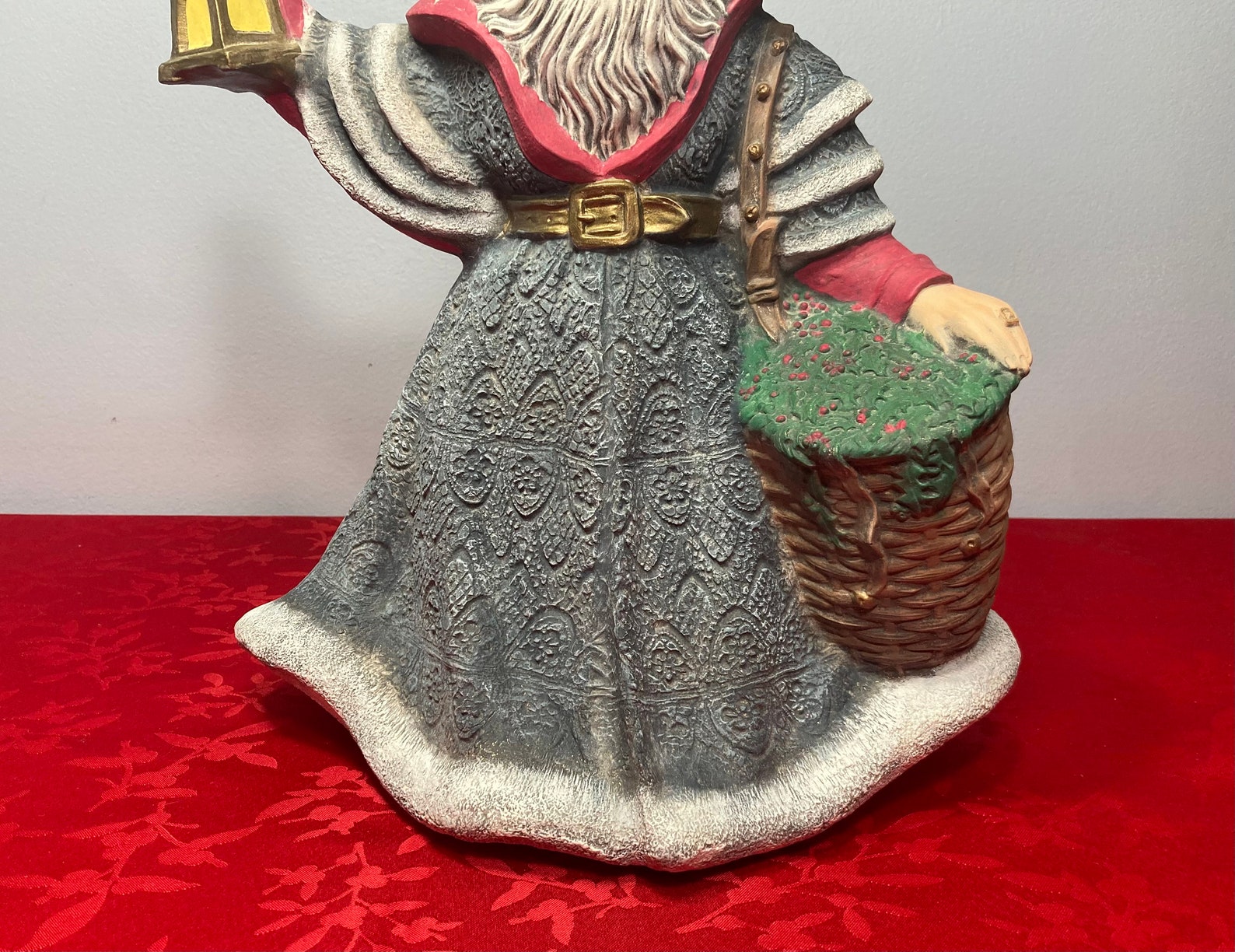 Vintage Santa - Renaissance Santa With Lantern - Etsy