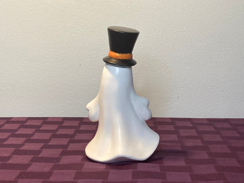 Top Hat Ghost Painted Halloween Ceramic - Etsy