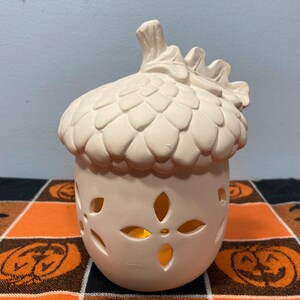Acorn Lantern Unpainted Ceramic Bisque - Etsy