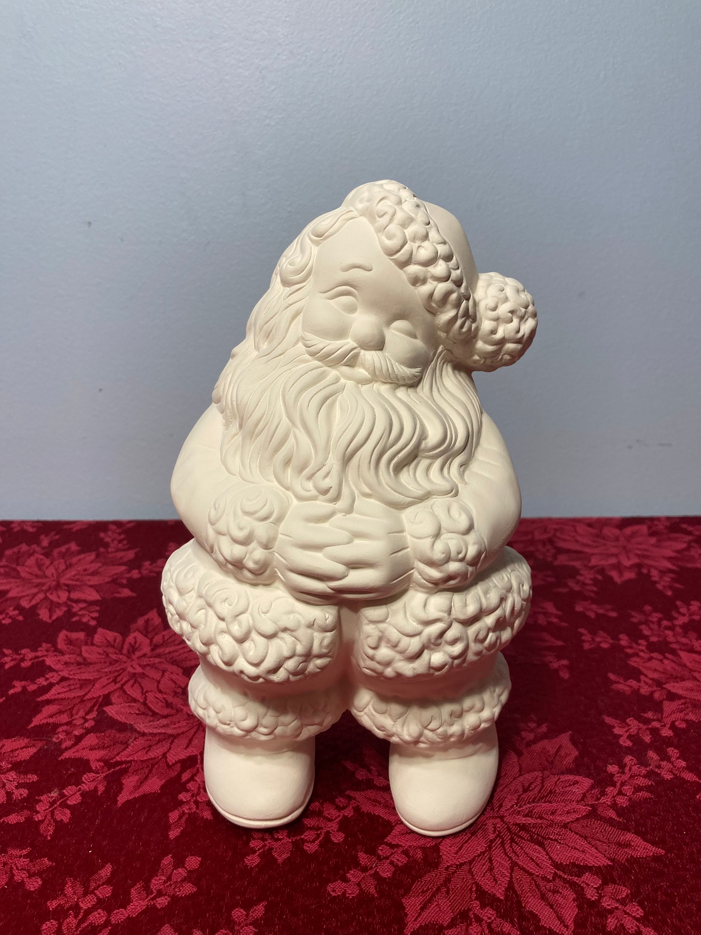 Retro Santa Clay Magic Unpainted Ceramic Bisque Ready to Paint - Etsy