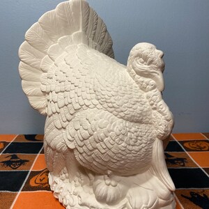 Large Kimple Turkey Unpainted Ceramic Bisque - Etsy