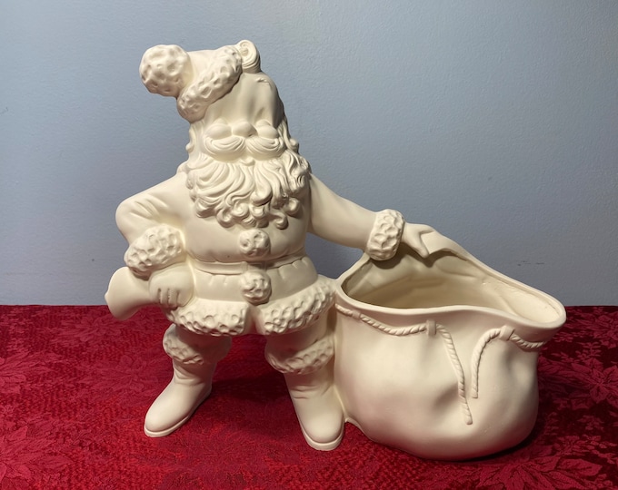 Large Bisque Santa - Etsy