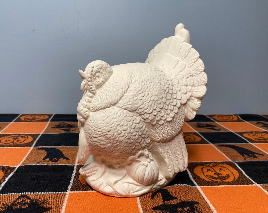 Medium Kimple Turkey Unpainted Ceramic Bisque - Etsy