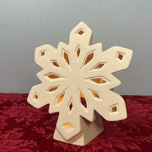 Snowflake Lantern Unpainted Ceramic Bisque Ready to Paint - Etsy