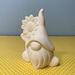 Sven the Sunflower Gnome Unpainted Ceramic Bisque - Etsy